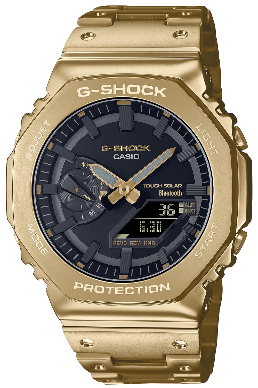 Casio GM-B2100GD-9AJF [G-Shock (G-Shock) Full Metal Model with Smartphone Link GM-B2100 Yellow Gold Color Model] Watch Japan Import March 2023 Model