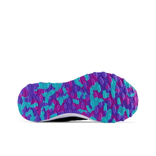 New Balance Fresh Foam 650 V1 Hook & Loop Running Shoe, Magnet/Electric Indigo/Cosmic Rose, 2 US Unisex Little Kid
