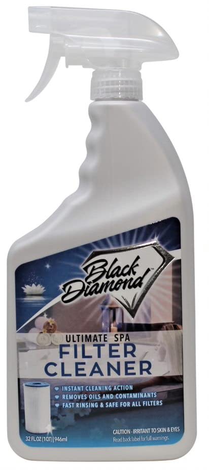 Black Diamond Stoneworks Ultimate Spa Filter Cleaner Fast-Acting Spray for Hot Tub & Pool Filters.Bundle
