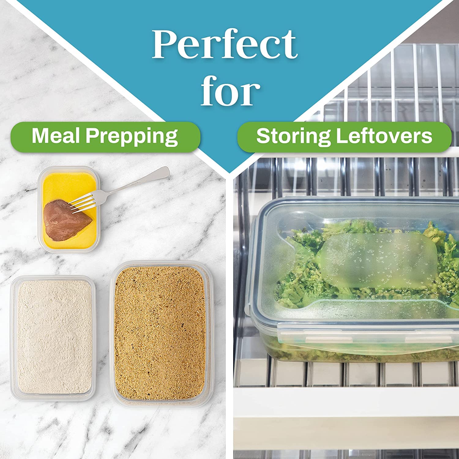 Homemaid Living Premium Airtight Plastic Storage Containers Easy Lock Lid, Microwave Freezer and Dishwasher Safe, Perfect Meal Prep or Food Storage Containers (Set of 3))