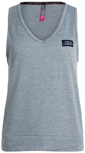 Vince Camuto Women's Pajama Set - 2 Piece Tank Top and Sleep Shorts (S-XL), Size X-Large, Heather Grey