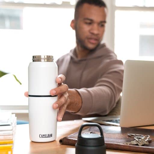 CamelBak MultiBev Water Bottle & Travel Cup β Vacuum Insulated Stainless Steel β Coastal/Lagoon β 17 oz bottle & 12 oz cup