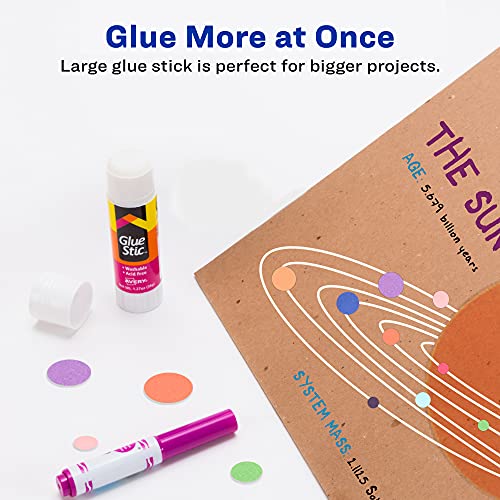 Avery Glue Stic, White, Washable, Non-Toxic, 1.27oz, 6 Glue Sticks, 2-Pack, 12 Total (10221)