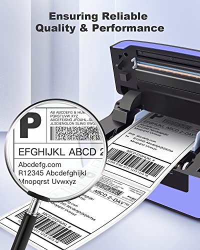 POLONO Shipping Label Printer, PL60 4x6 Label Printer for Shipping Packages, Direct Thermal Printer, Compatible with Windows, Mac, Linux, Widely Use for Shopify, Ebay, Amazon, UPS, FedEx, Etsy