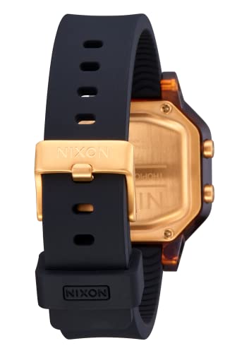 NIXON Siren A1210 - Tortoise - 100m Water Resistant Women's Digital Sport Watch (38mm Watch Face, 18mm-16mm Pu/Rubber/Silicone Band)
