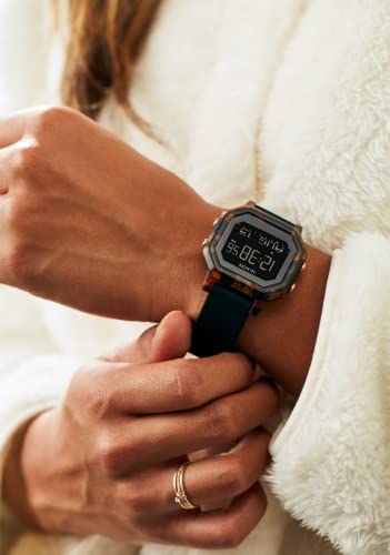 NIXON Siren A1210 - Tortoise - 100m Water Resistant Women's Digital Sport Watch (38mm Watch Face, 18mm-16mm Pu/Rubber/Silicone Band)
