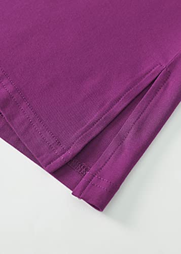 Latuza Women's Viscose Tank Top Shorts Lounge Set XL Eggplant Boysenberry