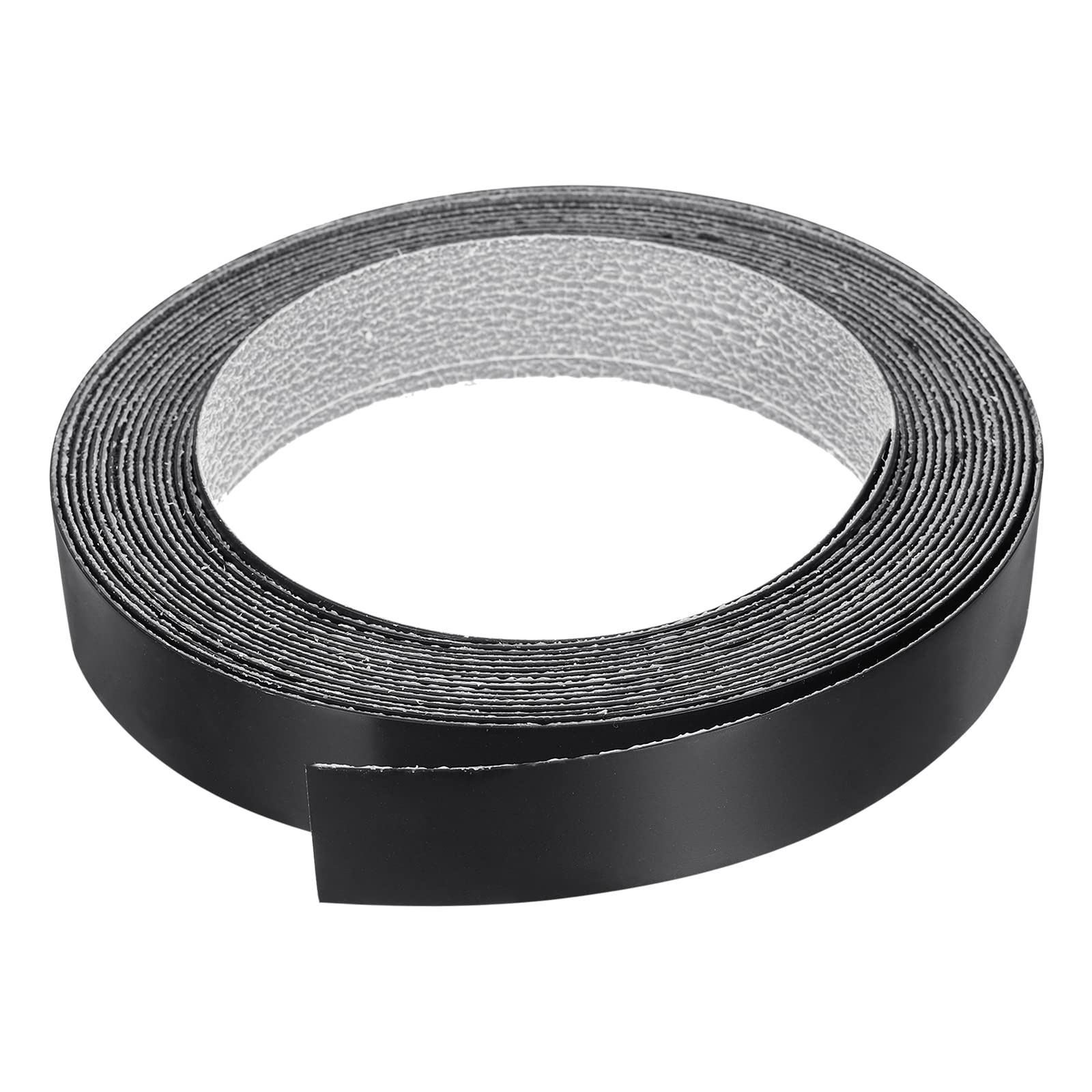 uxcell Black PVC Edge Banding, 1-1/8" x 24.6ft Pre-Glued Flexible Edge Banding for Furniture Repair & Restoration