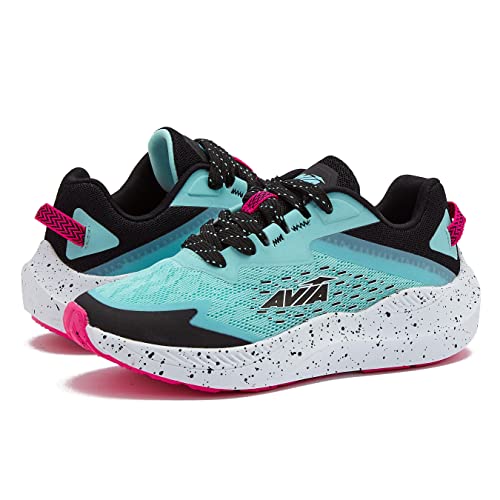 Avia Avi-Storm Girls’ Sneakers - Lightweight Tennis, Athletic, Running Shoes for Girls - Blue, 2 Little Kid