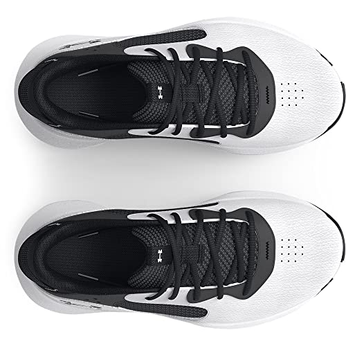 Under Armour Unisex Little Kid Pre School Lockdown 6 Basketball Shoe, (101) White/Black/Black, 2