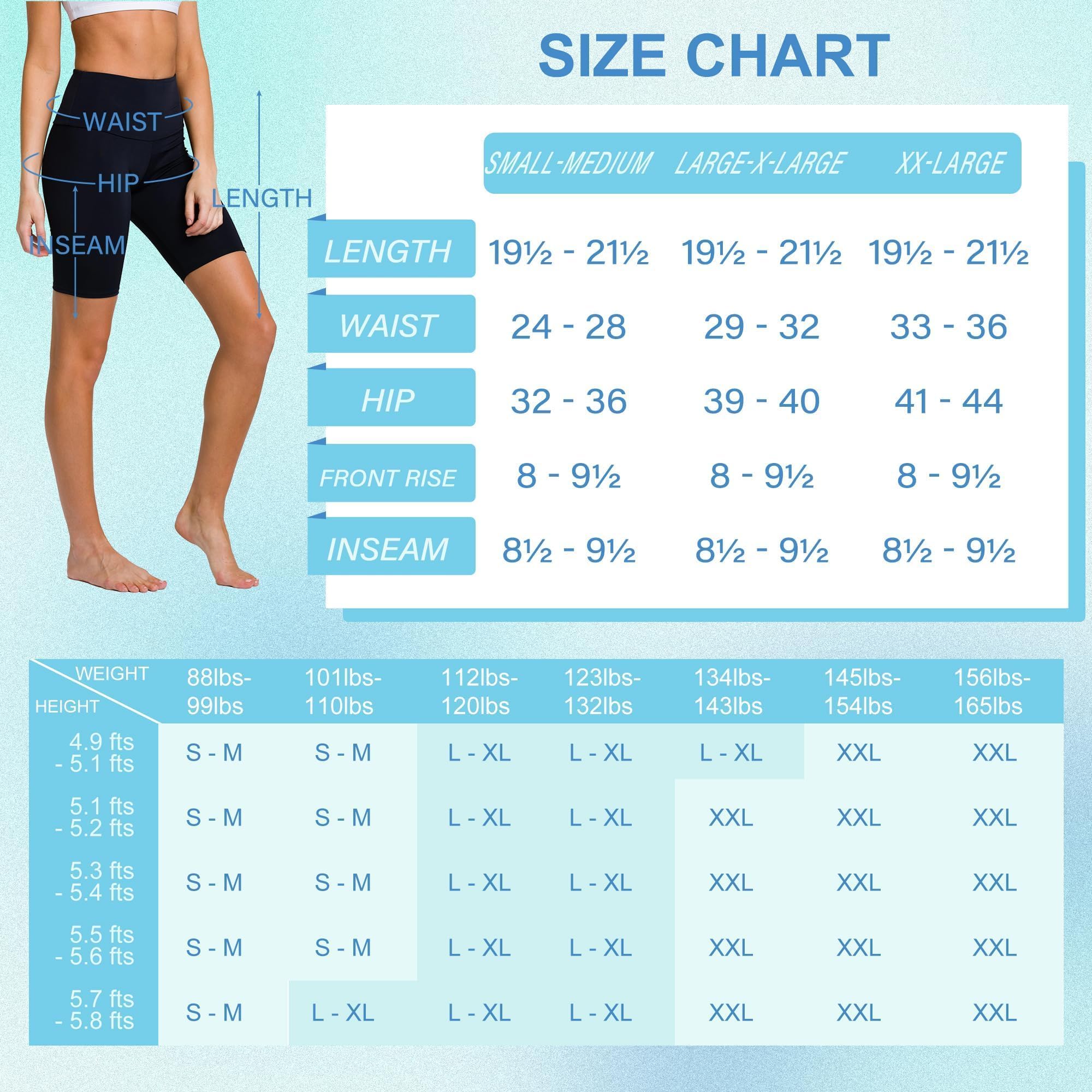 TNNZEET Biker Shorts Women - 8"/5"/3" High Waisted Tummy Control Workout Gym Spandex Booty Yoga Volleyball Shorts