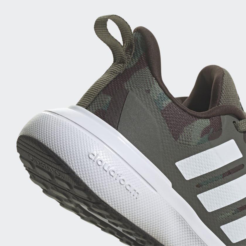 adidas Fortarun 2.0 Cloudfoam Sport Running Sneaker, Olive Strata/White/Black, 11 US Unisex Little Kid
