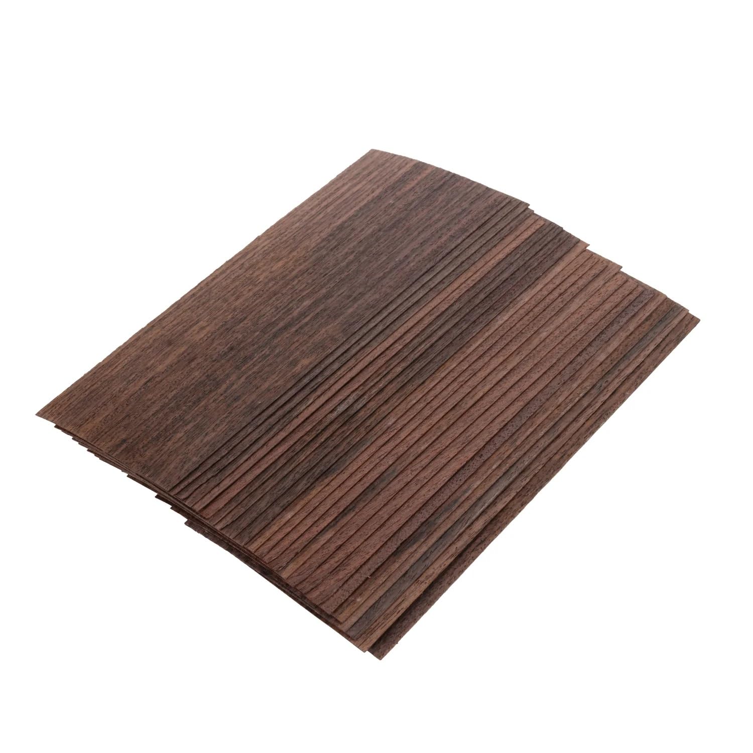Exotic Wood Zone’s East Indian Rosewood Veneer | 200 mm x 100 mm x 0.1 mm (24 Pack)