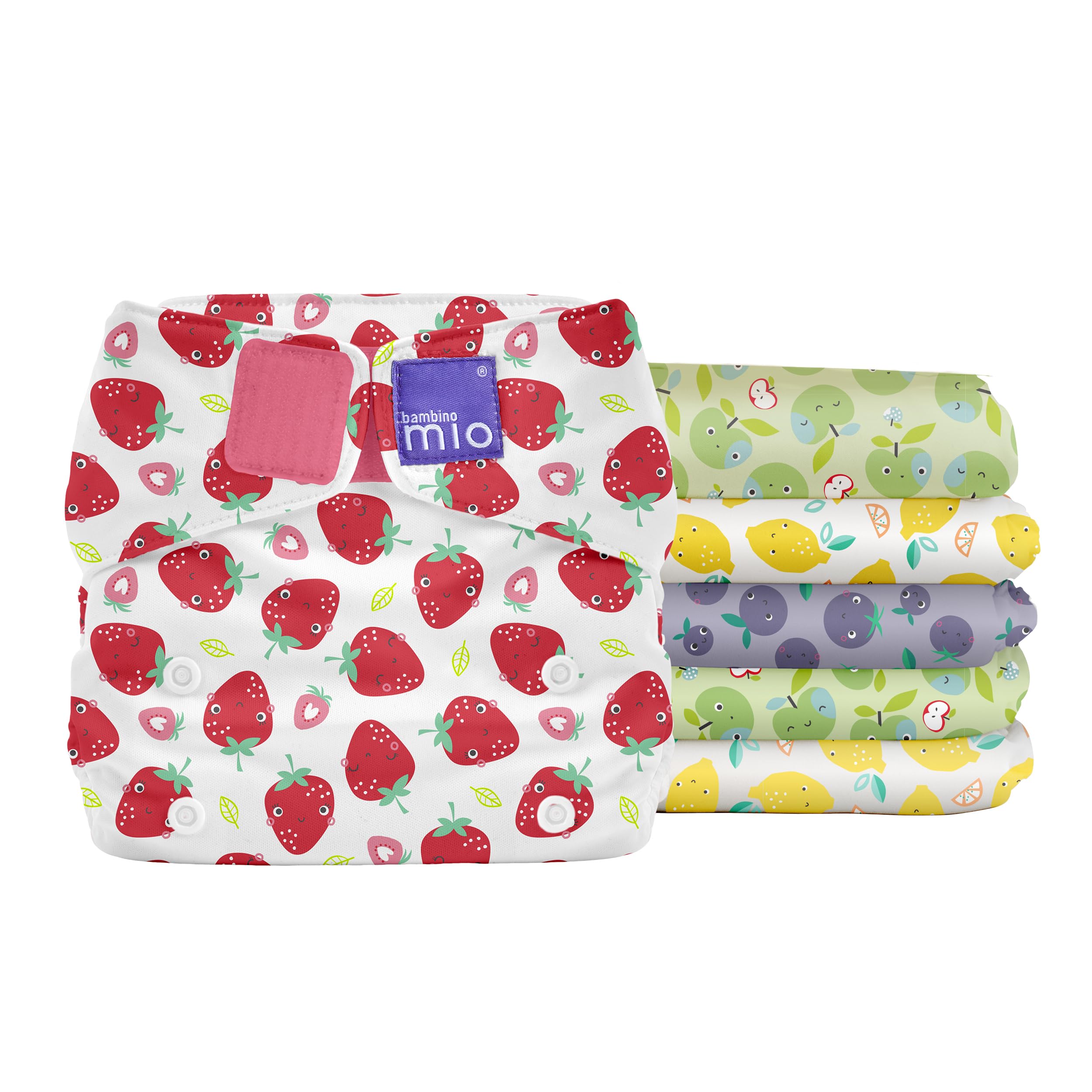 Bambino Mio, miosolo Classic Cloth Diaper Set, Cute Fruit