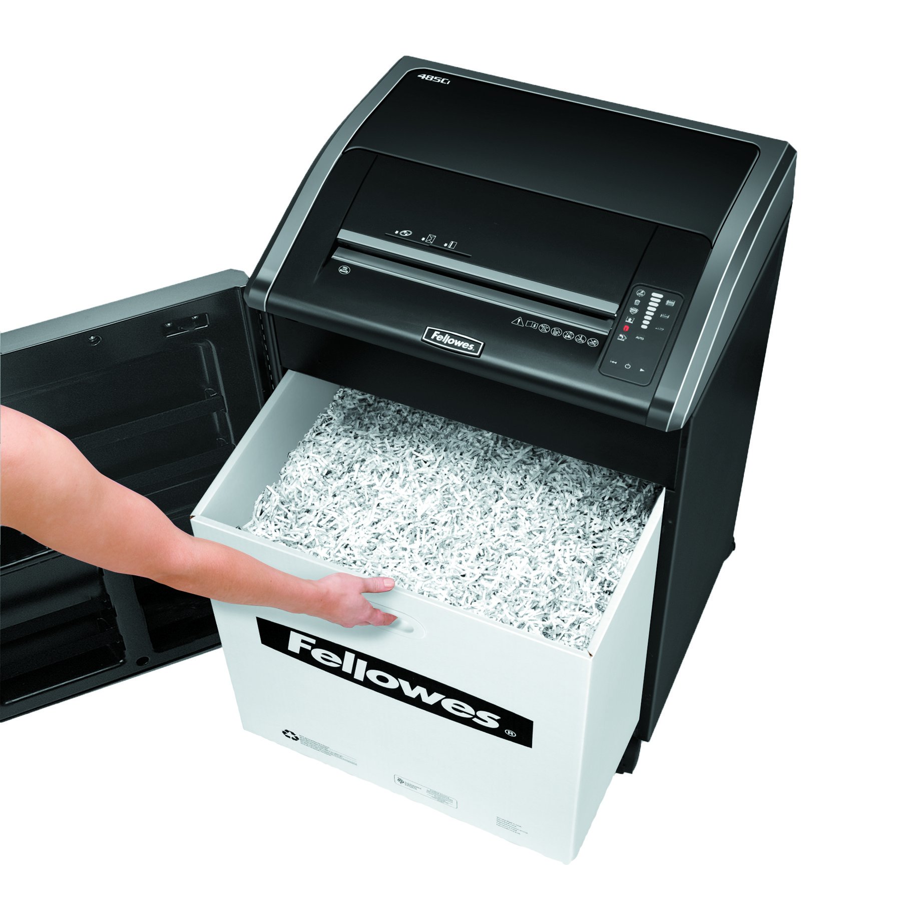 Fellowes Powershred 485Ci 100% Jam Proof Commercial Grade 30-Sheet Cross-Cut Paper Shredder, TAA Compliant (38485)