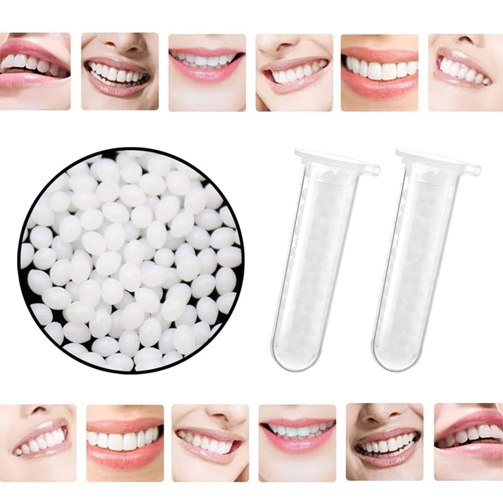 168 Pieces False Teeth Dental Complete Acrylic Resin Denture Teeth, 6 Sets Whole Teeth Synthetic Polymer Denture Tooth, 23 Shade A2 Upper + Lower Dental Materials for Replacement, DIY, or Halloween