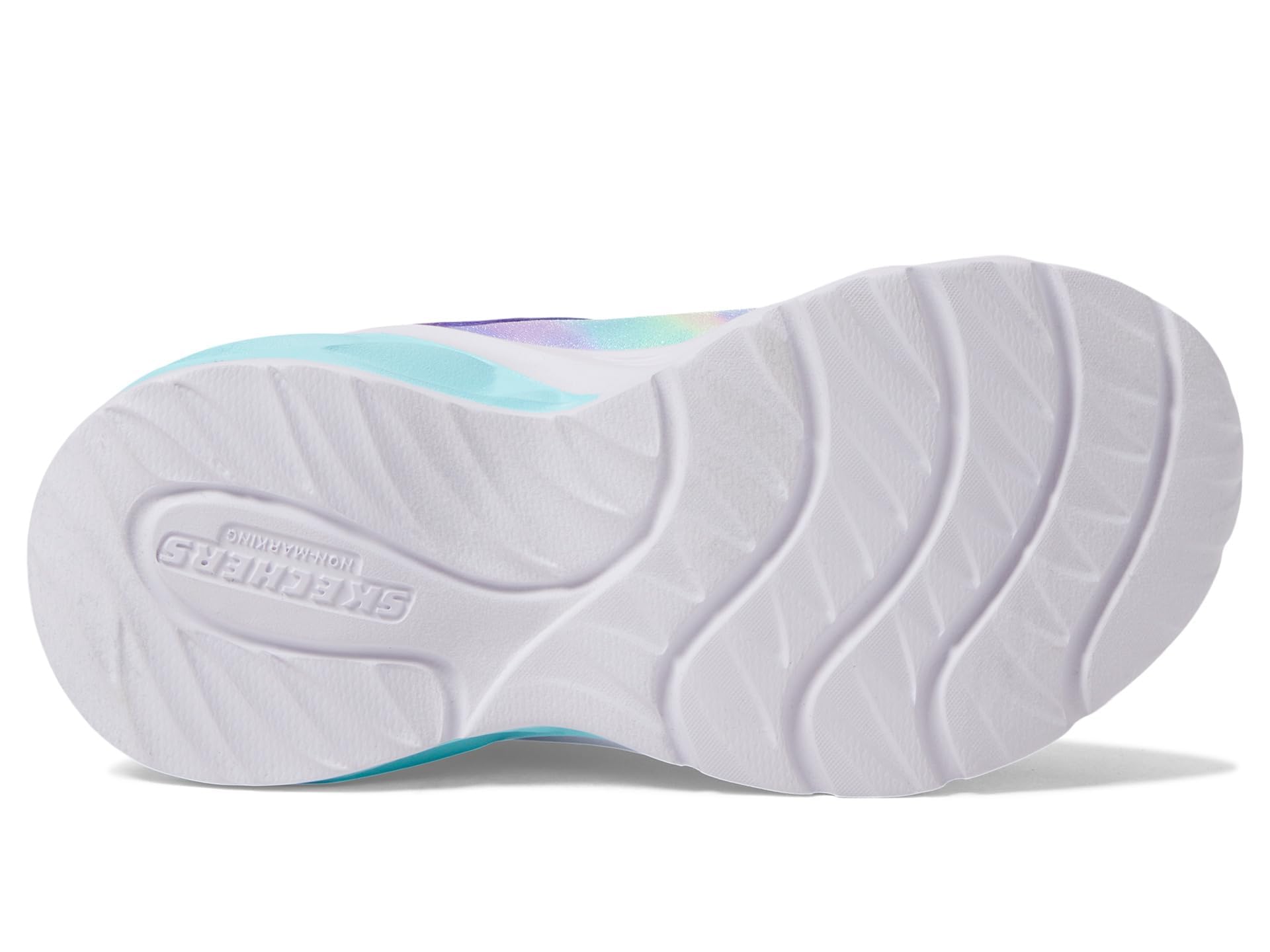 Skechers Unisex-Child Coastline Sneaker, Lavender/Multi, 2 Little Kid