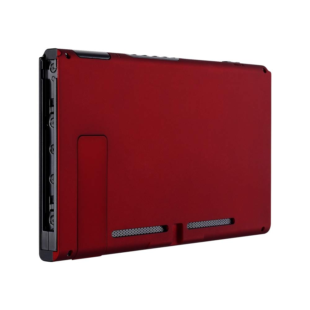 eXtremeRate Soft Touch Grip Red Console Back Plate DIY Replacement Housing Shell Case for Nintendo Switch Console with Kickstand â JoyCon Shell NOT Included