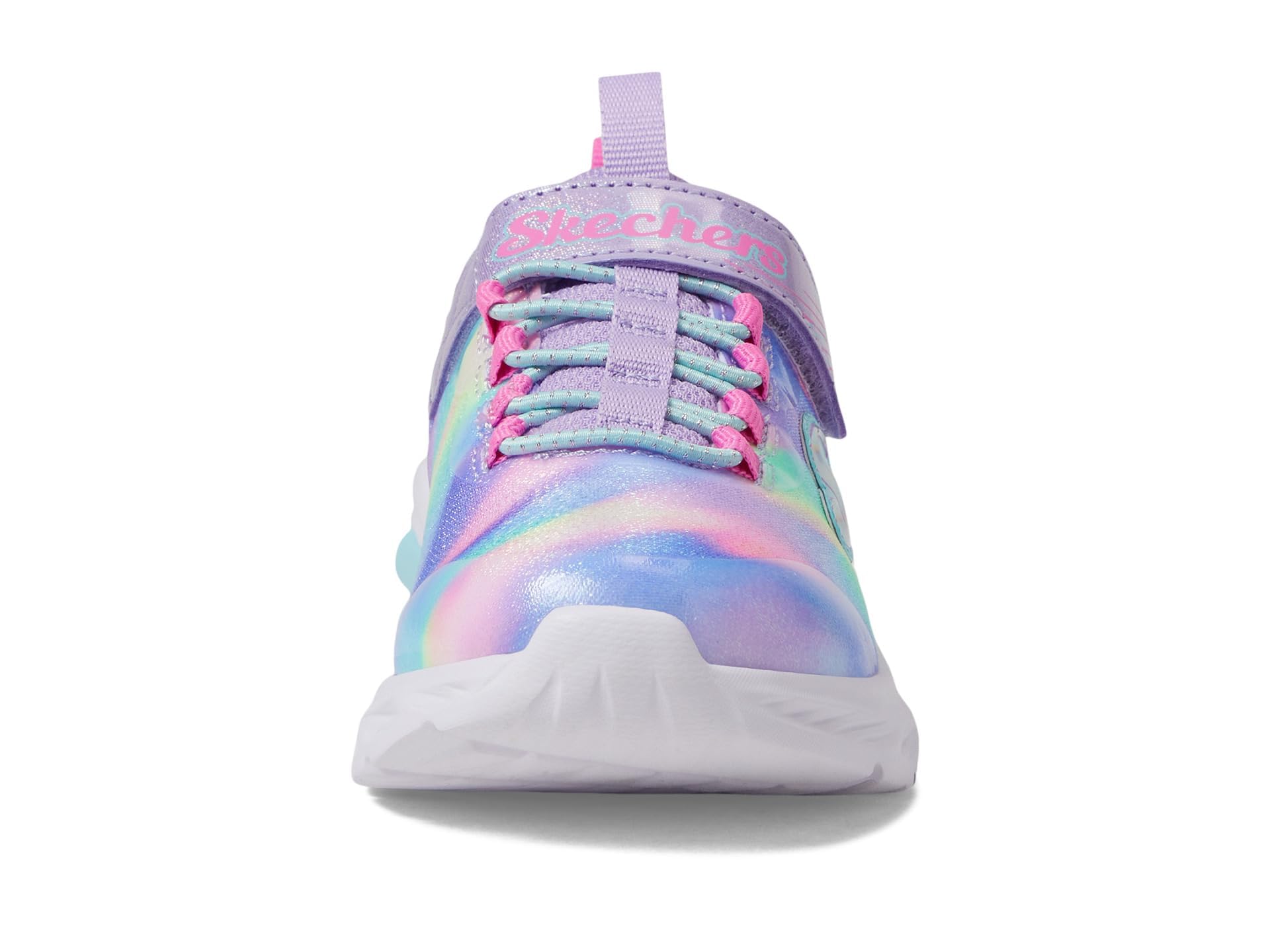Skechers Unisex-Child Coastline Sneaker, Lavender/Multi, 2 Little Kid