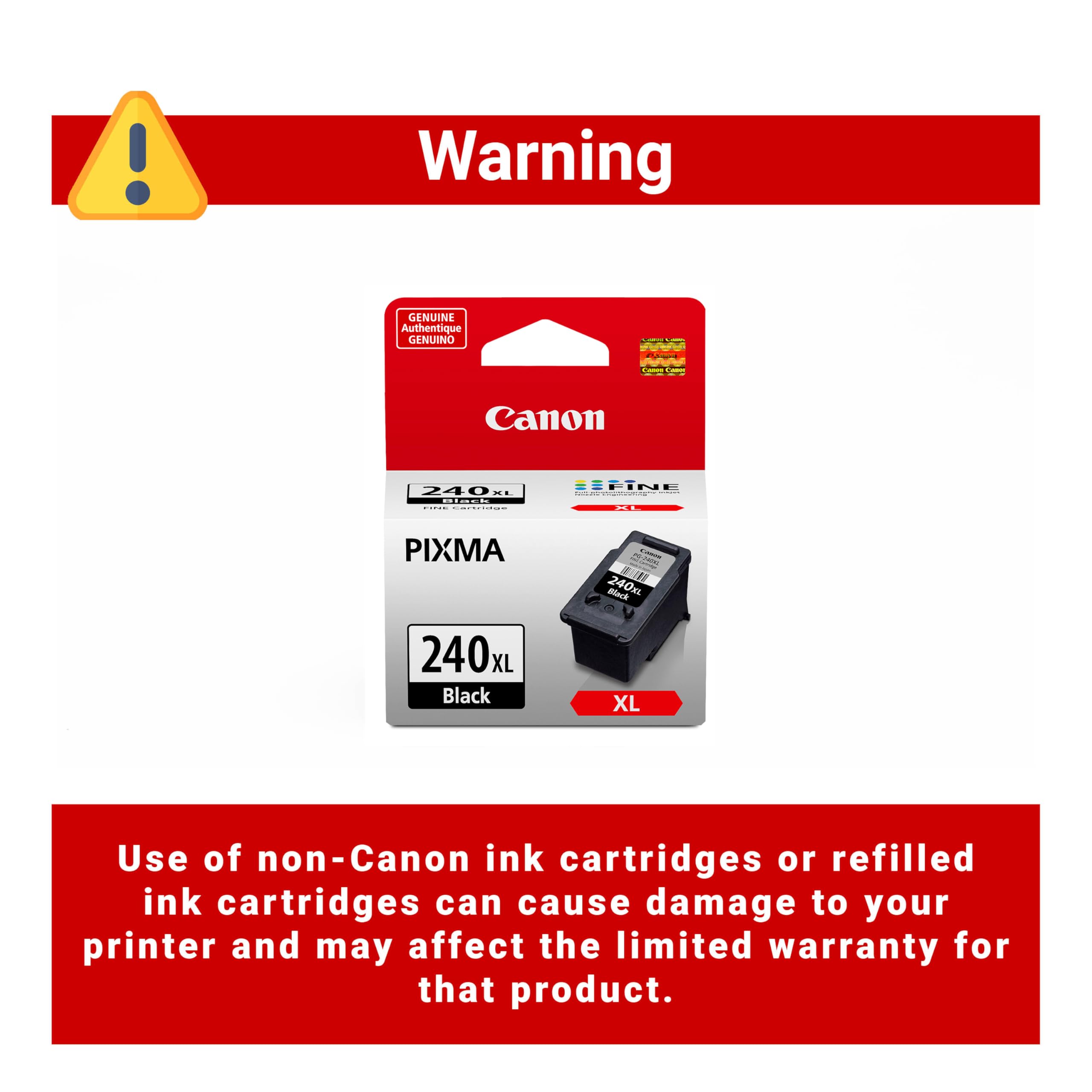 Canon PG-240 XL Black Ink Catridge Compatible to printer MG2120, MG3120, MG4120, MX512, MX432, MX372, MX522, MX452, MG3520, MG3620, MX472, MX532, TS5120