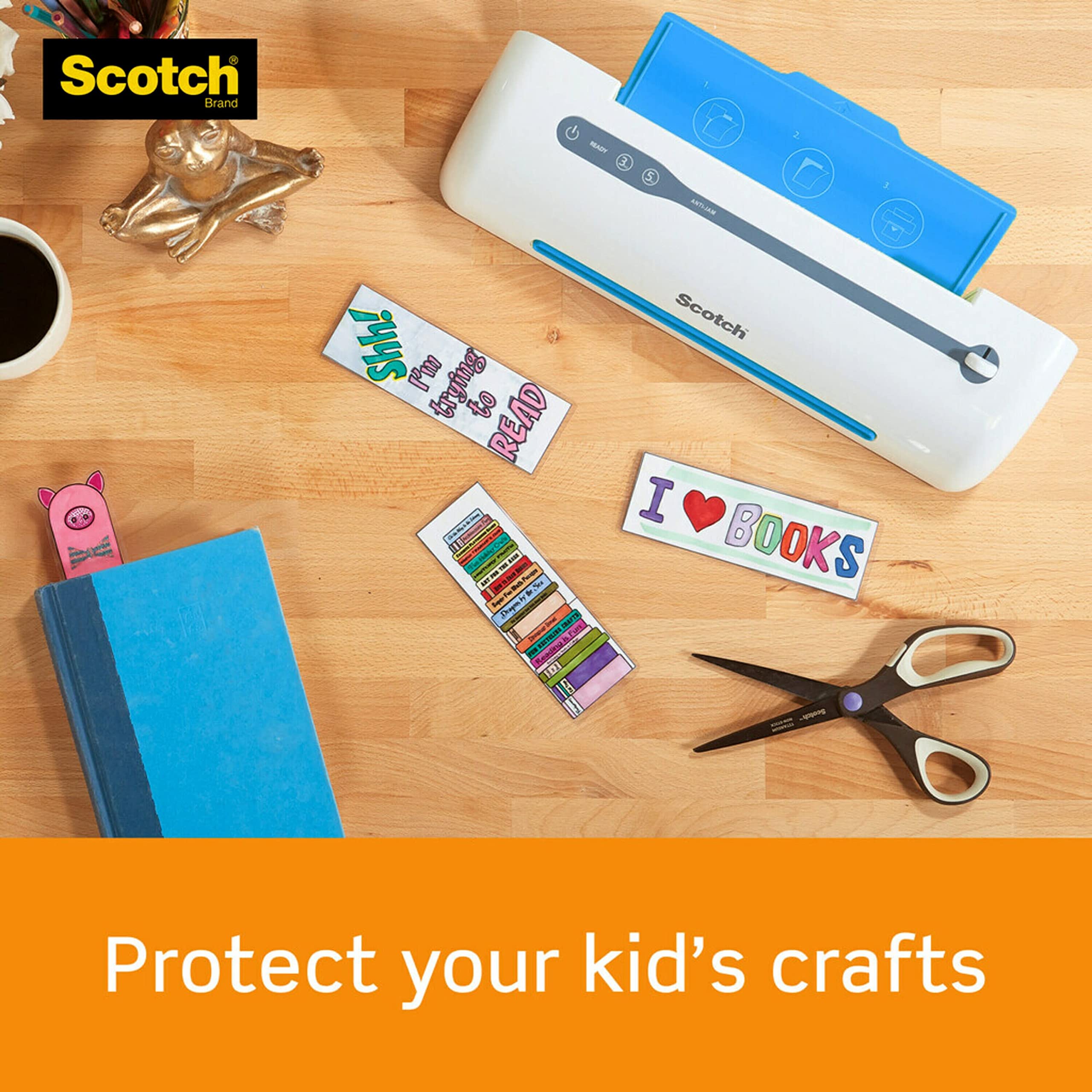 Scotch Self-Seal Laminating Pouches, 25 Pack, Letter Size (LS854-25G-WM)