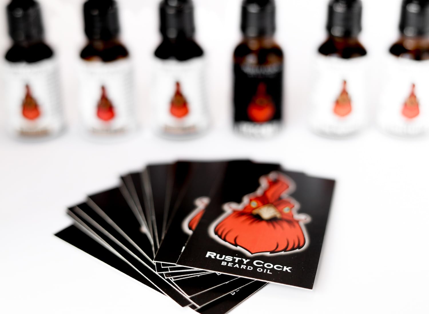 Rusty Cock Beard Oil - Funny Name/Serious Beard Care (Black Tie Scent) - Number #1 Seller - Most Popular Scent - **CAUTION - ENTERING THE DANGER ZONE**