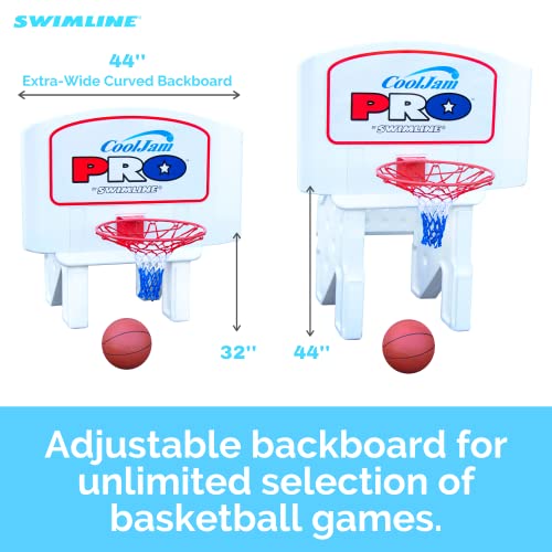 Swimline Cool Jam Pro Poolside Basketball Super-Wide
