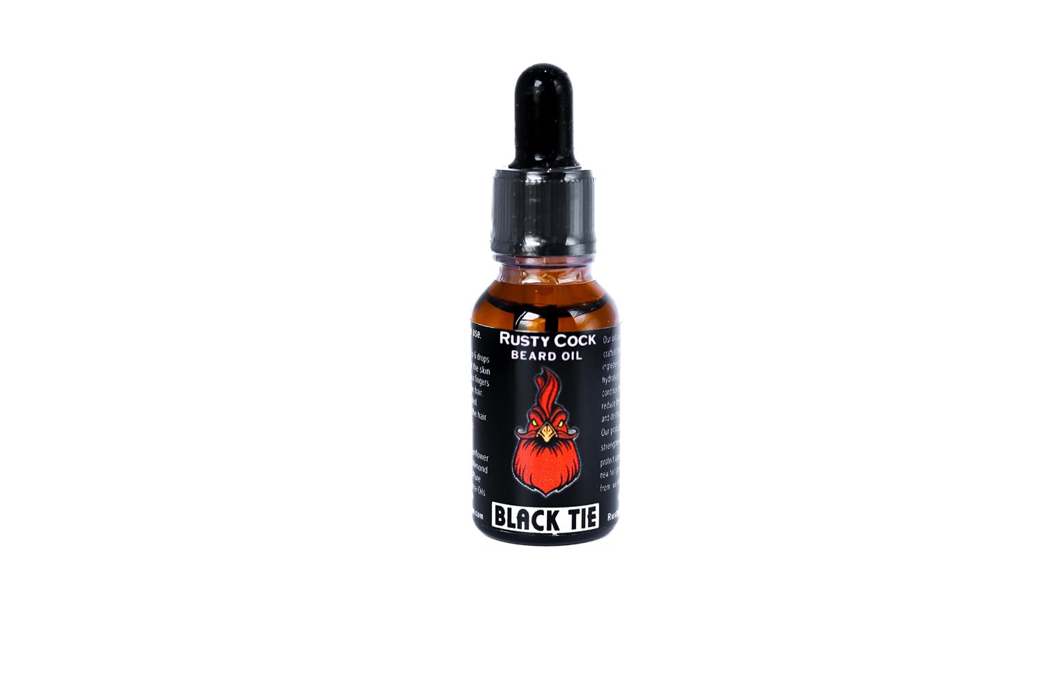 Rusty Cock Beard Oil - Funny Name/Serious Beard Care (Black Tie Scent) - Number #1 Seller - Most Popular Scent - **CAUTION - ENTERING THE DANGER ZONE**