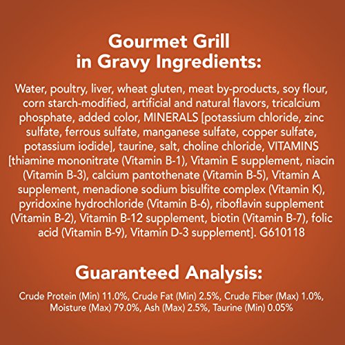 Purina Friskies Gravy Wet Cat Food, Meaty Bits Gourmet Grill - (24) 5.5 oz. Cans