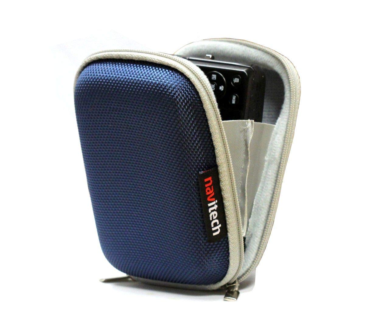 Navitech Blue Hard Water Resistant Hard Camera Case Compatible With Canon PowerShot SX620 HS Compact Camera
