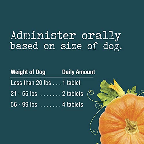 EverRoot Organic Dog Supplement by Purina, Digestion Chewable Tablet with Pumpkin for Dogs - 4.23 oz. Canister