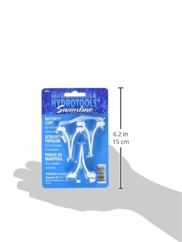 Swimline Butterfly Clips (3 Pack), White, One Size