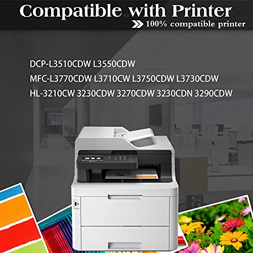 YOISNER Compatible DR223CL Drum Unit Replacement for DR-223CL DR223 Drum Unit Replacement for MFC-l3770CDW MFC-l3710CW HL-l3290CDW HL-l3270CDW HL-l3210CDW Printer, 5-Pack (2BK+1C+1M+1Y)