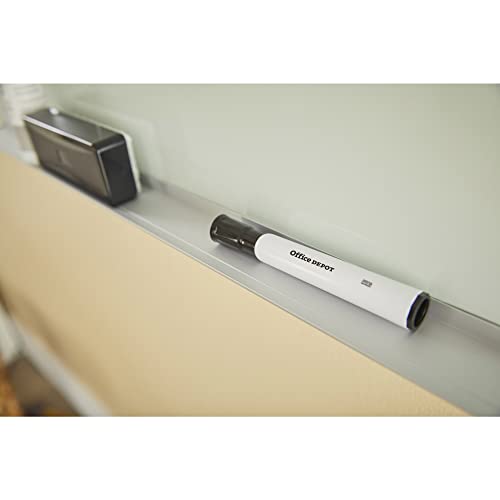 Office Depot Low-Odor Dry-Erase Markers, Chisel Point, Black, Pack Of 12, BY1066-BK