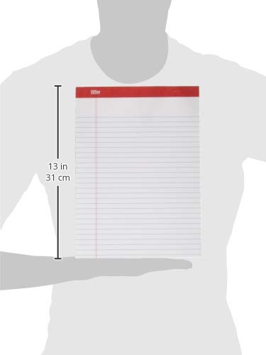 Office Depot Brand Perforated Writing Pads, 8 1/2"""" x 11 3/4"""", Legal Ruled, 50 Sheets,