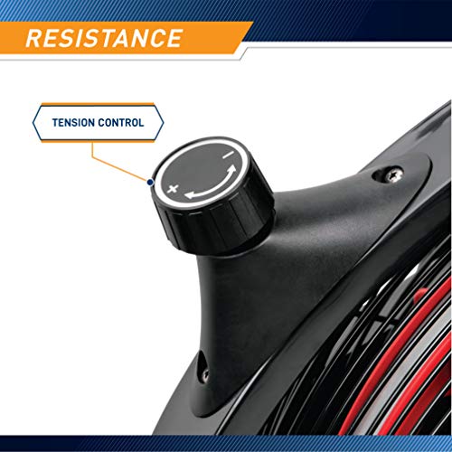 Marcy Fan Exercise Bike with Air Resistance System β Red and Black β NS-1000