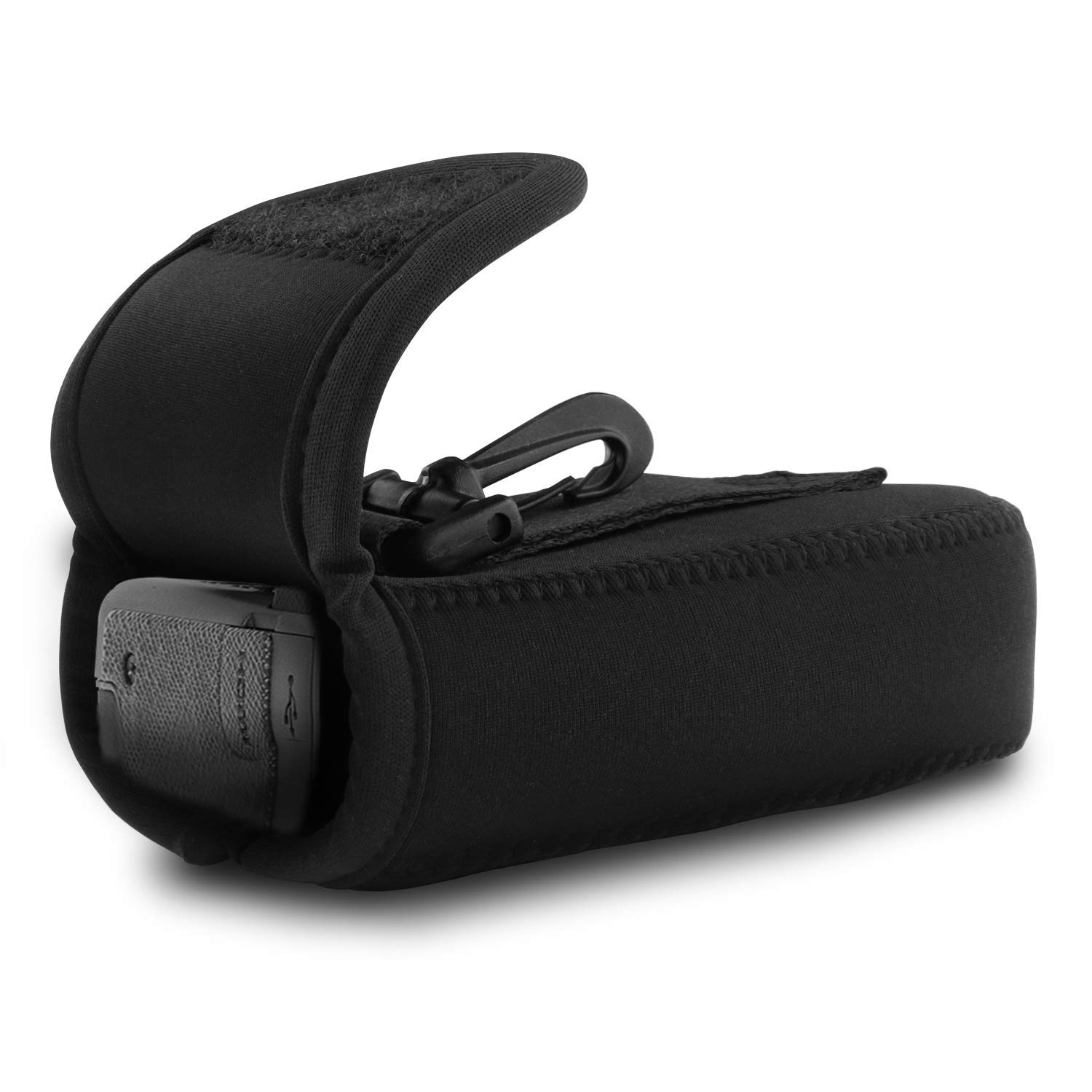 MegaGear MG037 Ultra Light Neoprene Camera Case compatible with Canon PowerShot SX740 HS, SX730 HS, SX720 HS, SX710 HS, SX700 HS, Sony Cyber-shot DSC-HX60V - Black, PU Leather