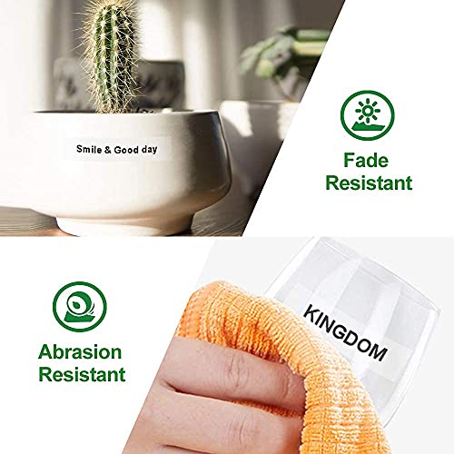 2-Pack White + 2-Pack Clear Compatible with Brother TZe-231 TZ-131 Laminated P-Touch Label Maker Tape 12mm 0.47 Inch for PT-D210 PT-D200 PT-D400 PT-1280, 26.2 Feet 8m