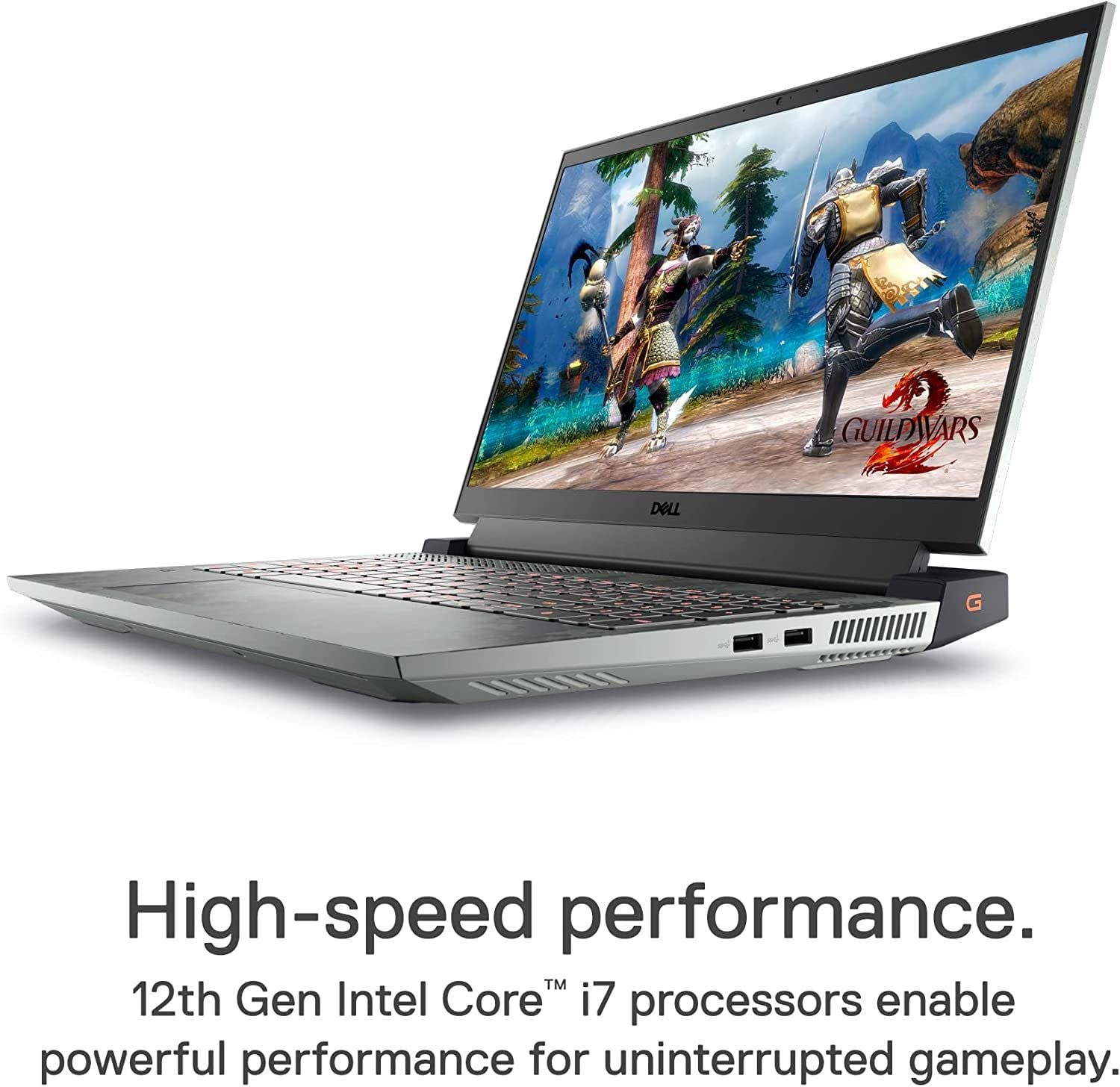 Dell Newest G15 15.6" 120Hz FHD Gaming Laptop, Intel i7-12700H 14-Core, NVIDIA RTX 3060, 64GB DDR5 2TB SSD, WiFi 6, Thunderbolt4, HDMI2.1, RJ45, Spector Green, Backlit Keyboard, Win11 Pro