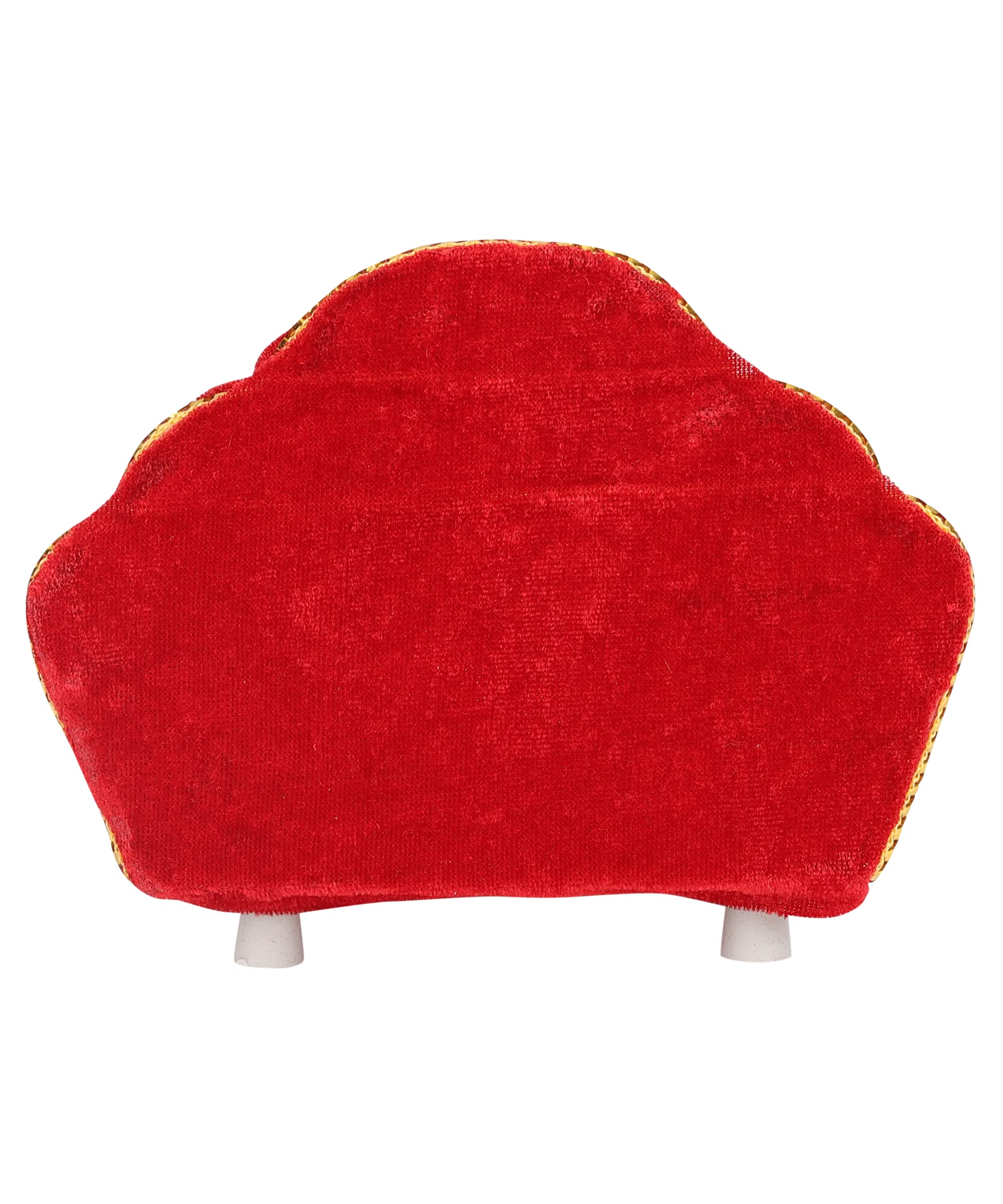 NAVRANG Wooden Laddu Gopal's Meenakari Singhasan for Mandir/God Idols/Pooja Chowki/Kanhaji Sinhasan Red Colour