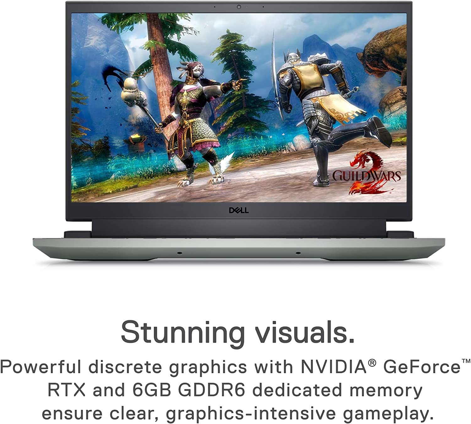 Dell Newest G15 15.6" 120Hz FHD Gaming Laptop, Intel i7-12700H 14-Core, NVIDIA RTX 3060, 64GB DDR5 2TB SSD, WiFi 6, Thunderbolt4, HDMI2.1, RJ45, Spector Green, Backlit Keyboard, Win11 Pro