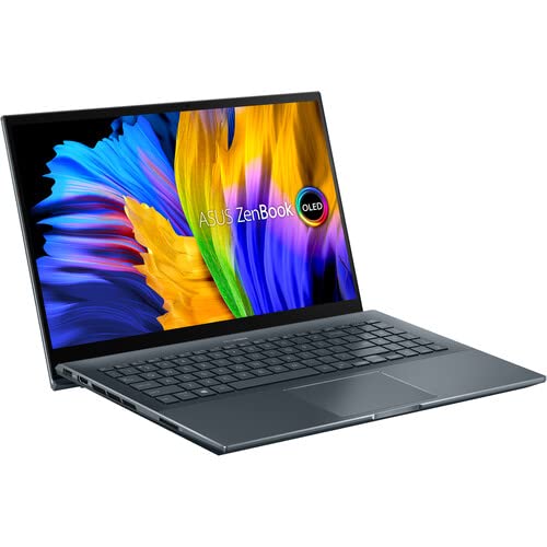 ASUS Zenbook Pro 15 Laptop 2023, 15.6" FHD Touchscreen, AMD Ryzen 9 5900HX 8-Core, NVIDIA GeForce RTX 3050 Ti, 16GB LPDDR4 1TB SSD, Backlit Keyboard, Wi-Fi 5, Card Reader, Win11 Pro, COU 32GB USB