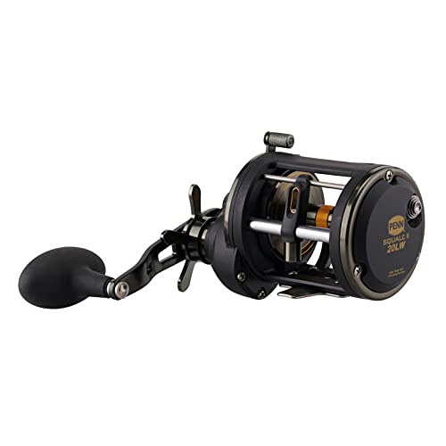 PENN Squall II Level Wind Conventional Fishing Reel, Black Gold, 50LW, Squall Ii Level Wind