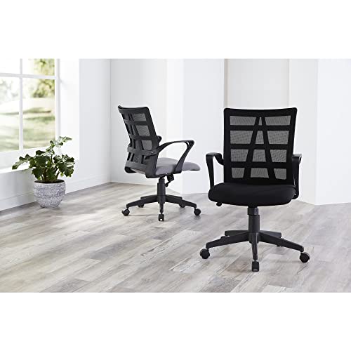 RealspaceĀ® Jaxby Mesh Mid-Back Task Chair, Black/Gray