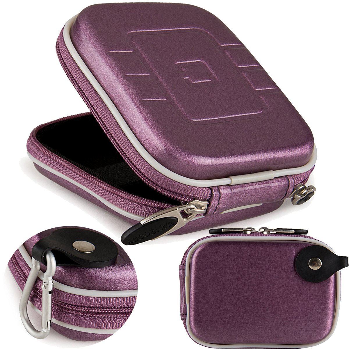 Compact Camera Case Bag Pouch Purse, Protective Hard EVA Travel Carrying Case for Canon PowerShot SX720 HS, SX620 HS, ELPH 190 is, ELPH 170 is, ELPH 360 HS and More