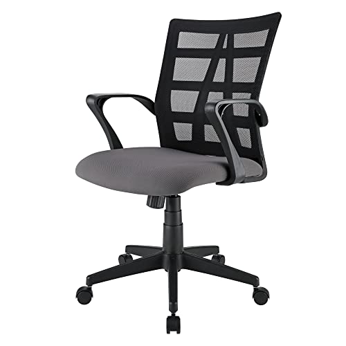 RealspaceĀ® Jaxby Mesh Mid-Back Task Chair, Black/Gray