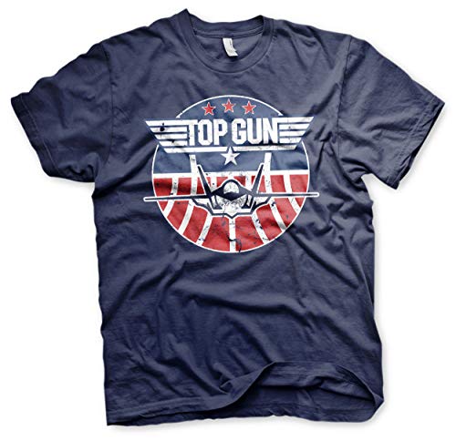 Top Gun Officially Licensed Tomcat Mens T-Shirt (Navy Blue), XX-Large