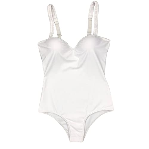 DUOWEI Bikini Man Bath Women Fashion Sexy Color Push Up Padded Bra Beach Bikini Swimwear Beach Bikini White