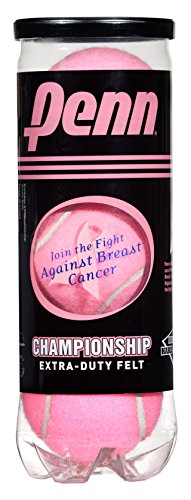 Penn Championship Pink Tennis Balls - Extra Duty Felt Pressurized Tennis Balls - 24 Cans, 72 Balls