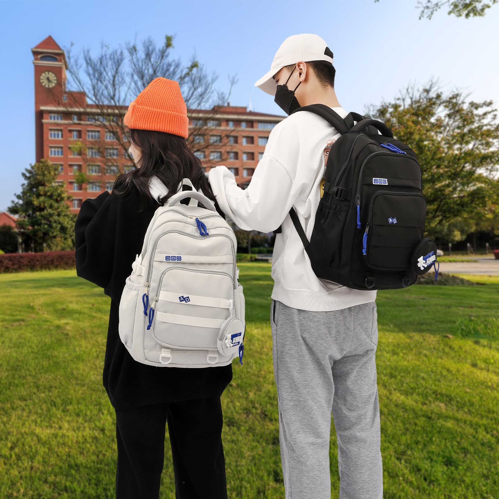 YJMKOI Kids Backpack for Girls Middle-School Elementary Bookbags Aesthetic Backpack for Teen Girls-Boys